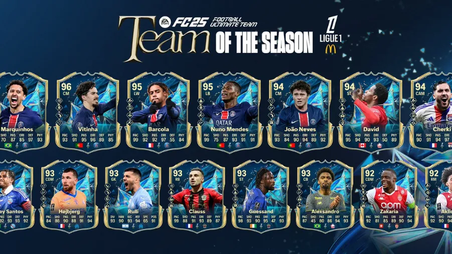 FC 25 Ligue 1 TOTS Leaked: All Players Official Stats